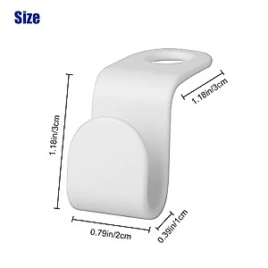 80Pcs Stackable Clothes Connection Hook Organizing Hangers Saving Home Space,Space Saver with Sturdy Plastic