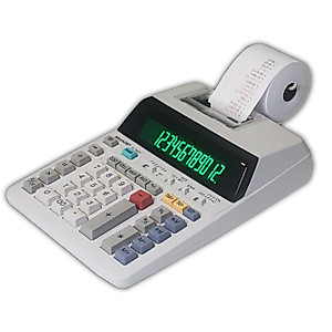 Sharp EL-1801V Ink Printing Calculator, Fluorescent Display, AC, Off-White