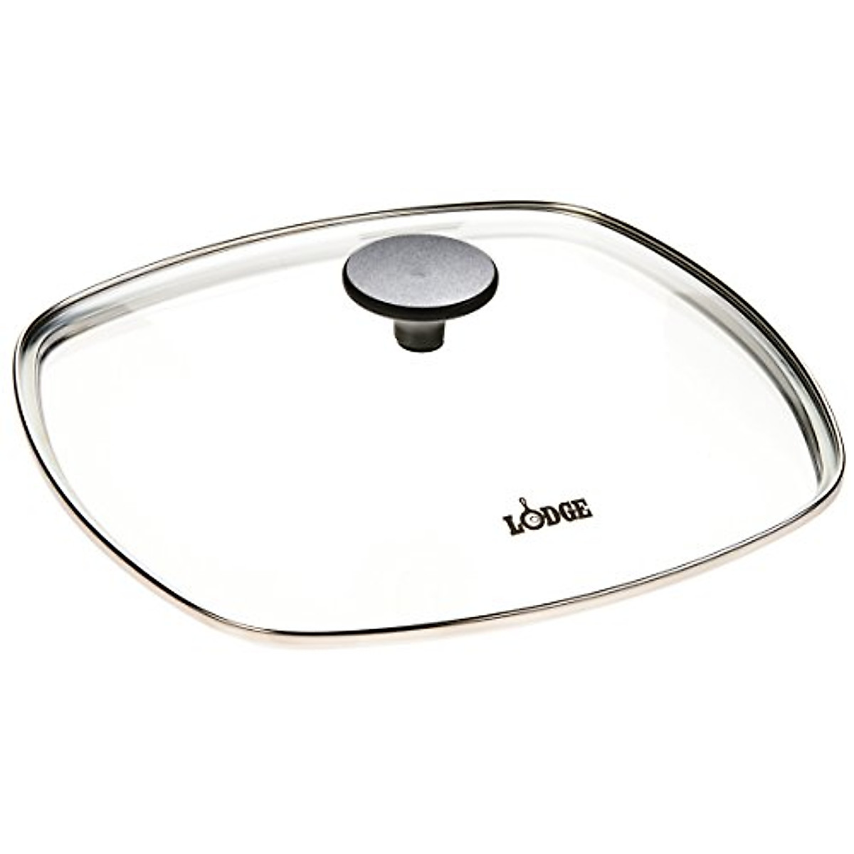 Lodge Square Glass Cover Lid, 10.5-Inch, Clear