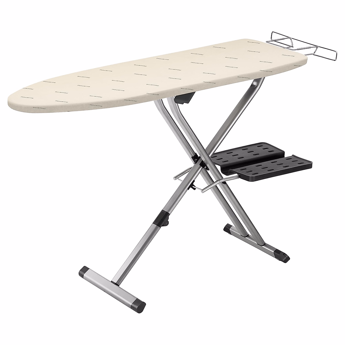 Rowenta Pro Compact Ironing Board with Hanger Rack 18 x 54 Inches Space Saving, Folding, 4 Legs IB9100,Beige