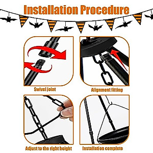 Witches Cauldron Large Witches Cauldron on Tripod with Lights Halloween Decorations Black Witch Decor for Outedoor Halloween Yard Decorations Home Decor