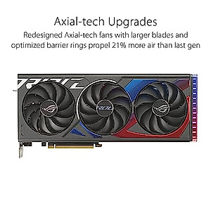 ASUS ROG Strix GeForce RTX™ 4060 Ti OC Edition Gaming Graphics Card (PCIe 4.0, 16GB GDDR6, DLSS 3, HDMI 2.1a, DisplayPort 1.4a, Aura Sync)