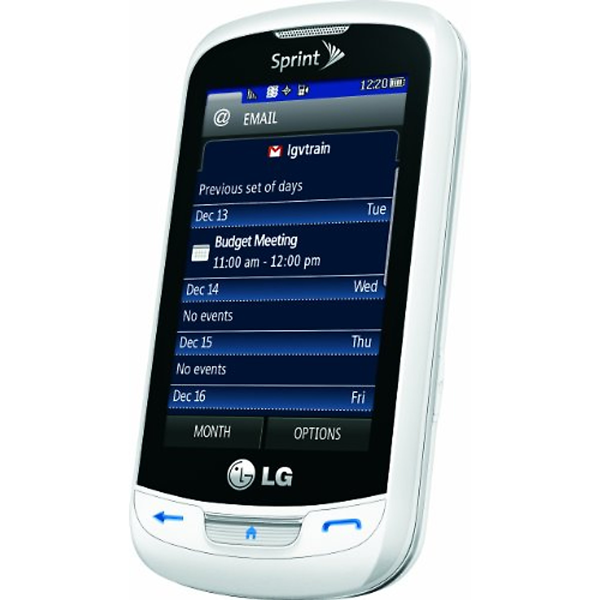 LG Rumor Reflex Phone, White (Sprint)