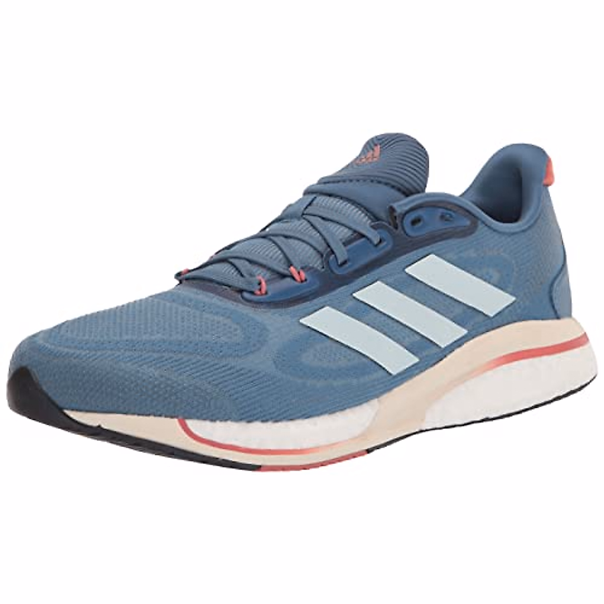 adidas Women's Supernova+ Running Shoe, Altered Blue/Almost Blue/Wonder Red, 9.5