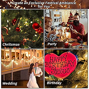 2 Pack Solar String Lights Outdoor, 200 LED Extra-Long 72FT Solar Powered Lights with 8 Lighting Modes, Waterproof Outdoor Lighting Decoration for Garden, Patio, Balcony, Xmas, Wedding, Party