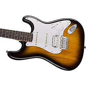 Squier Bullet Stratocaster HT HSS Electric Guitar, with 2-Year Warranty, Brown Sunburst, Laurel Fingerboard