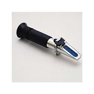 Brix Refractometer with Brix Scales, 0-10%, +/-0.1% Accuracy, 0.10% Resolution
