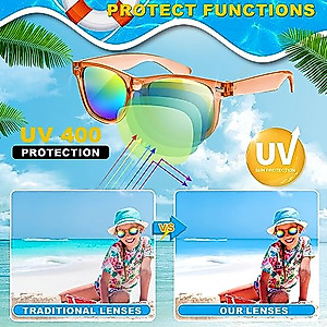Mikulala 24Pack Kids Sunglasses Party Favors,Neon Sunglasses in Bulk for Kids, Great Gift for Birthday Graduation Party Supplies, Beach, Pool Party Favors, Party Toys, Goody Bag Favors