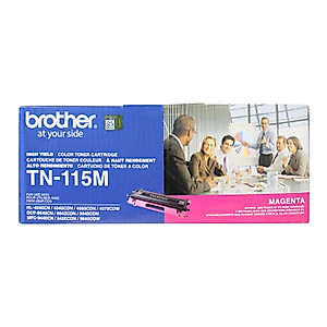 Brother® TN-115M Toner Cartridge, 4000 Page-Yield, Magenta