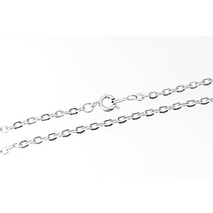 Trilogy Jewelry Pewter Circle Ohm Om Yoga Buddha Namaste High Polish Pendant on 3mm Cable Link Chain