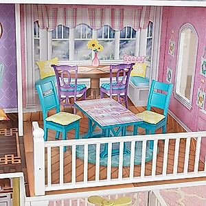 KidKraft Country Estate Wooden Dollhouse for 12" Dolls with 31Piece Accessories
