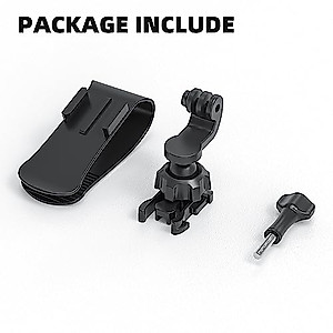 SUREWO Car Sun Visor Mount, Quick Clip Sun Visor Mount with Universal Ball J Hook Compatible with GoPro Hero 12 11 10 9 8 7 6 5 Black,DJI Osmo Action 3,AKASO and More