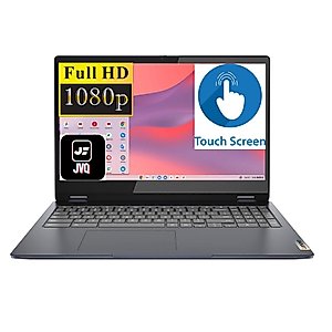 Lenovo Flex 3i 2-in-1 Chromebook, 15.6" FHD Touch-Screen Laptop. Intel Celeron N4500 Processor, 4GB RAM, 64GB eMMC+256GB Card, Intel UHD Graphics, Chrome OS, Abyss Blue, JVQ MP