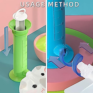 Baby Food Pouch Maker with 6pcs 200ML Reusable Pure Color Pouches Toddler Fruit Squeeze Puree Filler for Kids (Green)