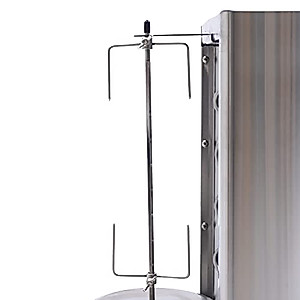 110v Stainless Steel Electric Vertical Grill Machine,Electric Doner Kebab Machine Mini Gyro Machine Vertical Broiler Meat Capacity for Chicken Roast,Tacos,Roast,Beef