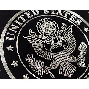 Engraved US Army Retired Car Tag Silver Diamond Etched on Black Aluminum Vanity Front License Plate Gift