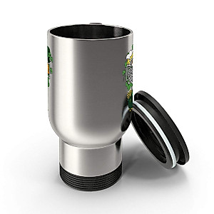St. Patrick's Day Irish Cup - Ireland Pride, Irish Cross - 14oz Coffee, Tea Travel Mug