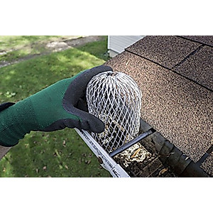 Gutter Guard 3 Inch Expand Aluminum Filter Strainer. Stops Blockage Leaves Debris. Pack of 4. by Massca (Aluminum 3 inch)