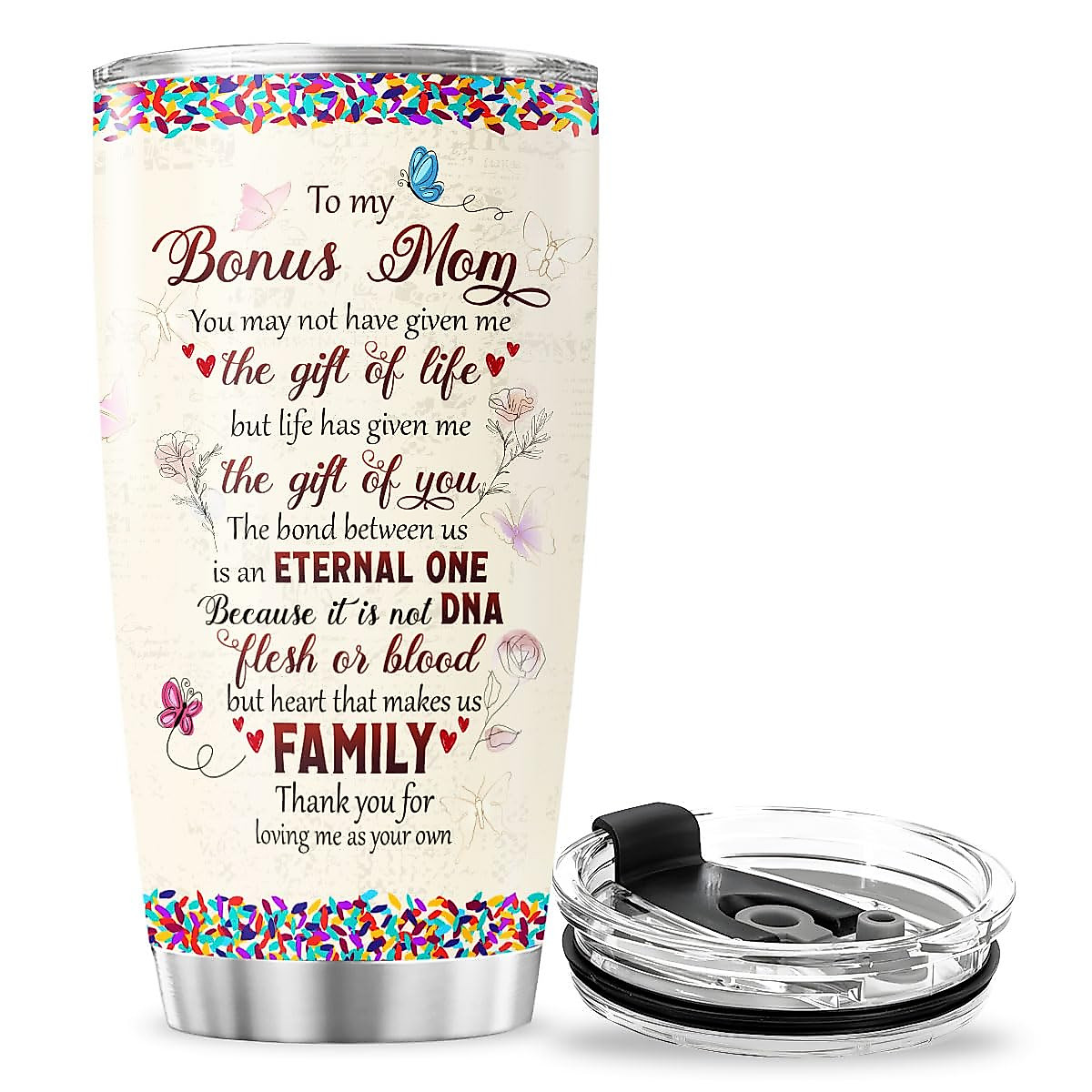 JENOIS Mom Gifts, Tumblers Mothers Mother Women Coffee Ever Handle Mama Day Cups Insulated Funny For, Tumbler 20 Oz With Lid And Straw, Best Bonus Mom