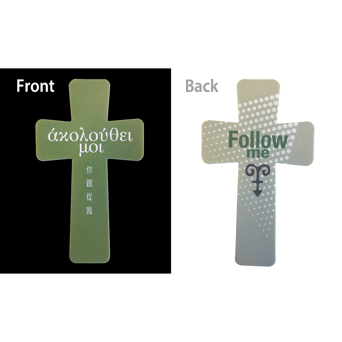 Waterproof Plastic English Chinese Christian Cross Bookmarks, Holy Bible Bookmarks, Inspirational Bookmark Religious Marker Christian Art Gift Bookmark for Reading Lover (10 PCS)