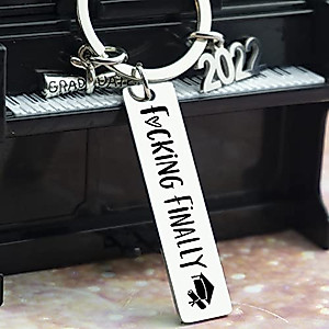 Womens Mens Teens Stocking Stuffers for Teen Girls Boys Teenage Women Men Adults Stockings Stuffer 2022 Graduation Key Chain Gift for Her Him, Grad Jewelry Key Ring Gift