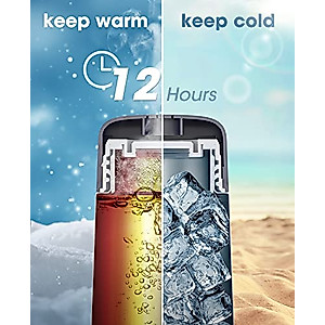 Travel Kettle, Portable Electric Kettle Small Water Boiler for Travel and Work, with Temperature Control and LCD Display, 370ML