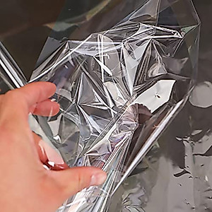 Holvyt Large Clear Gift Basket Bags, 10 Pack 20"x 28" Cellophane Wrap Plastic Package for Baskets and Gifts