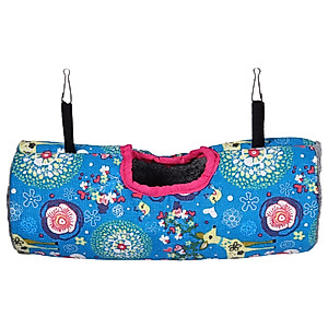 POPETPOP Cage Playing for Sleeping Swing Ferret Rat Pet Nest House Tunnel- Small Hanging Flannel Rabbit Accessories Toy Glider Pig Guinea Bag Bed Squirrel