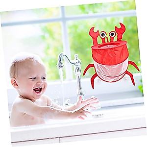 Kisangel Bathtub Toy Storage Animal Shape Folding Bedroom Hanging Bag Bath Toy Holder,Random Color