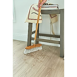 Harper Live.Love.Clean. Smooth Surface Bamboo Household Broom for Indoor Sweeping of Pet Hair, Dirt, Dust on Hardwood Floors, Tile, and Laminate