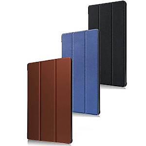 Case for Amazon Fire HD 10 Tablet (7th and 9th Generation, 2017 and 2019 Release) - Slim Folding Stand Cover with Auto Wake/Sleep .NOT for 2021 Released 11th Generation fire HD10(Dark Blue)