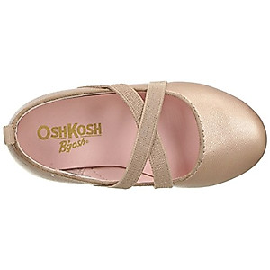 OshKosh B'Gosh Baby-Girl's Flora Ballet Flat, Rose, 7 M US Toddler