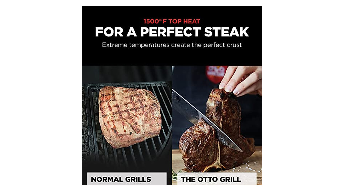 Otto Grill Original: 1500°F Infrared Steak Grill in 3 Mins
