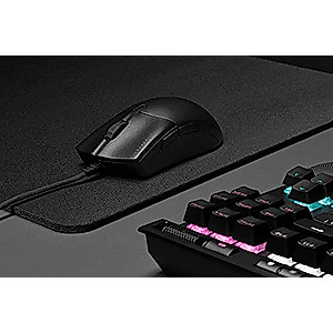 Corsair Sabre PRO Champion Series Gaming Mouse -Ergonomic Shape for Esports and Competitive Play -Ultra-Lightweight 69g -Flexible Paracord Cable -CORSAIR QUICKSTRIKE Buttons with Zero Gap, Black
