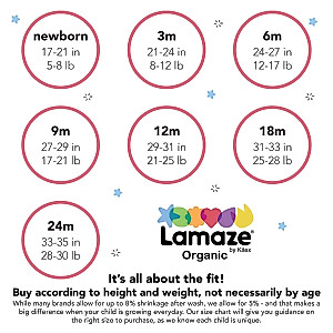 Lamaze Organic Baby Baby Infant Pull On Jogger 4 Pack Pants, Grey Solid/Striped, Newborn