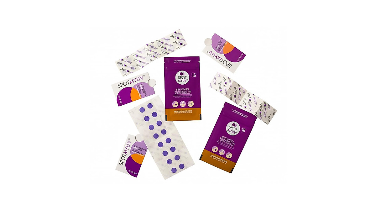SPOTMYUV UV Detection Stickers - Know When to Reapply Sunscreen