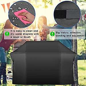 Foedo 75-inch Heavy Duty Gas Grill Cover, Large Waterproof BBQ Cover, Non-Fading and UV Resistant, Durable and Flexible, Fits for Weber Char-Broil Brinkmann Nexgrill and More