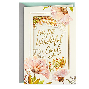 Hallmark Wedding Card, Bridal Shower Card, Engagement Card (Wonderful Couple)
