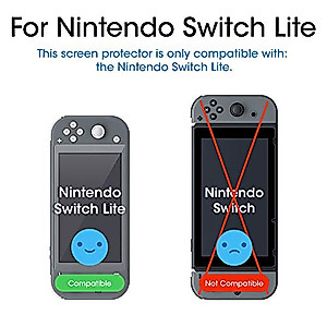 amFilm Tempered Screen Protector for Nintendo Switch Lite 2019, Glass, 3 Pack