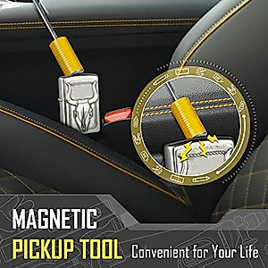 Valentines Day Gifts for Him Boyfriend - Multitool Pen Gifts for Men Dad Husband Cool Gadgets with Magnetic Pickup Tool Ruler Level Light Unique Birthday Father's Day Gifts for Men Who Have Everything