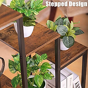 VonDream 3 Tier 7 Potted Plant Stand Indoor, Plant Stands for Indoor Plants Multiple, Corner Plant Shelf for Living Room, Tiered Plant Holder, Metal Plant Table