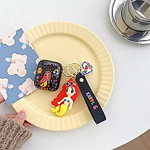 OINbxw Manana Sera Bonito Headphone Airpod 2 Cases Funny Cute Design with Karol G Keychain Lanyard for Women and Girls, Ideal for Super Fans and Fanatics Airpod case [Front LED Visible]
