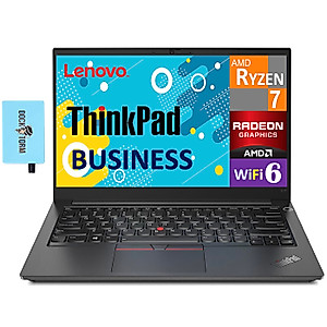 Lenovo ThinkPad E14 Gen 3 14.0" 60Hz FHD IPS Business Laptop (AMD Ryzen 7 5700U 8-Core, 8GB RAM, 256GB SSD, AMD Radeon, WiFi 6, Bluetooth 5.2, Webcam, HDMI, Win 10 Pro) w/Hub