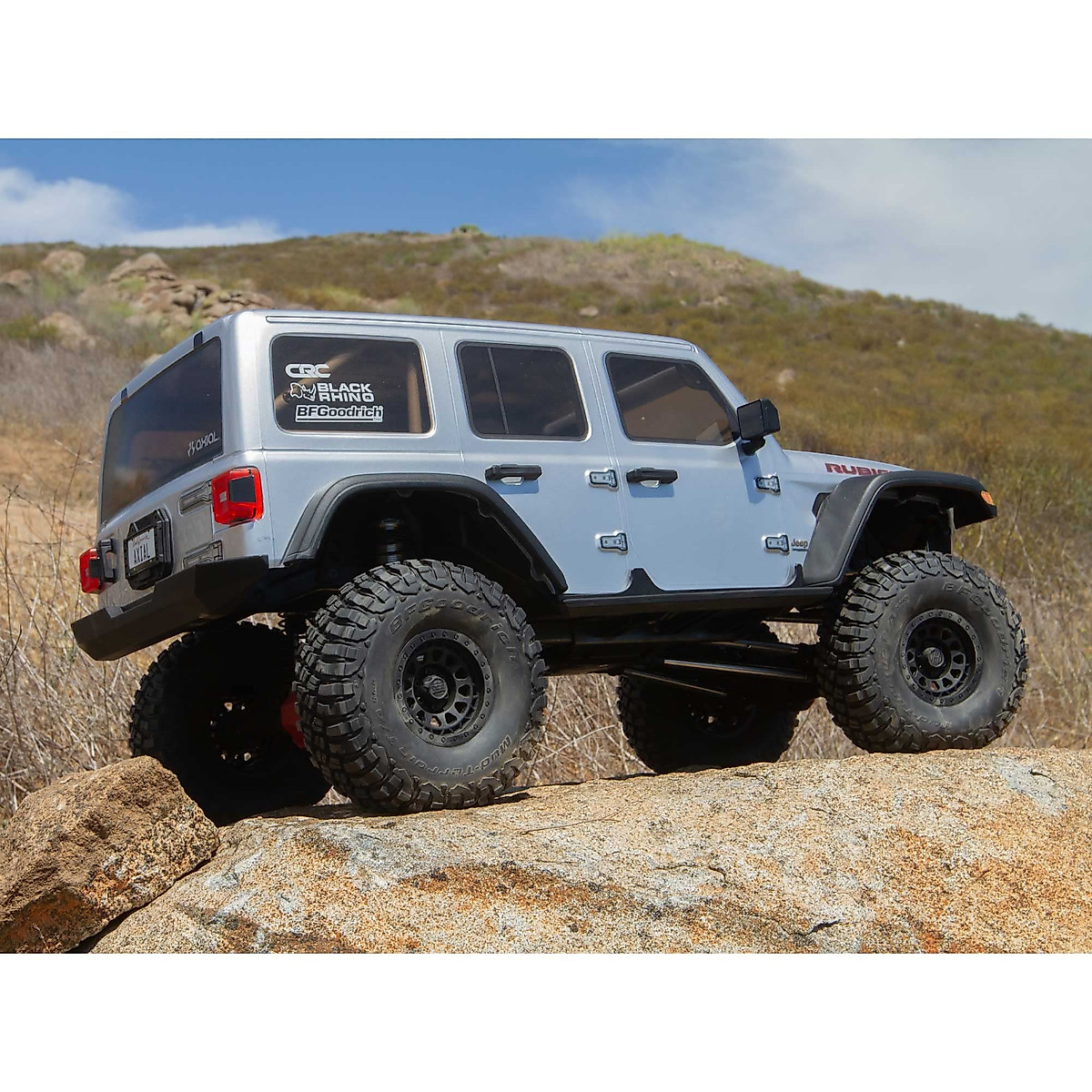 Axial RC Truck 1/6 SCX6 Jeep JLU Wrangler 4WD Rock Crawler RTR (Batteries and Charger Not Included): Silver, AXI05000T2