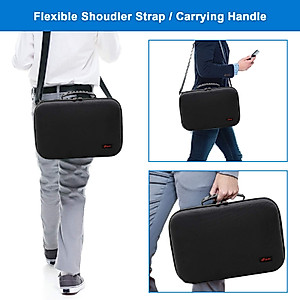 BEJOY Travel Storage Carrying Case for Oculus Quest 2, Oculus Quest All-in-one VR Gaming Headset and Controllers Accessories Travel Protective Bag, Shoulder Strap Storage Bag (Grey)