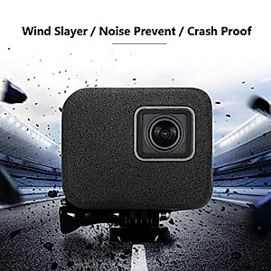 Taisioner Windslayer Cover Housing Frame Case for GoPro Hero 5 Hero 6 Hero 7 Black Video Noise Reduction