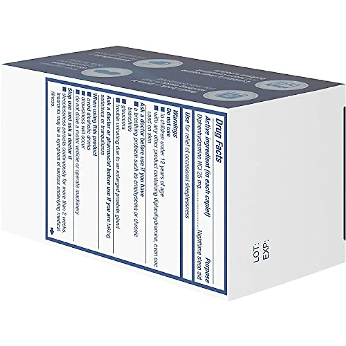 Simply Sleep Nighttime Sleep Aid Caplets - 100 caplets, Pack of 3