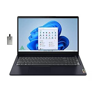 Lenovo 2022 IdeaPad 3i 15.6" FHD Business Laptop, Intel 12th Gen i3-1215U, 24GB RAM, 1TB PCIe SSD, Backlit Keyboard, Intel UHD Graphics, 720P HD Webcam, HDMI, Blue, Win 11, 32GB Snowbell USB Card