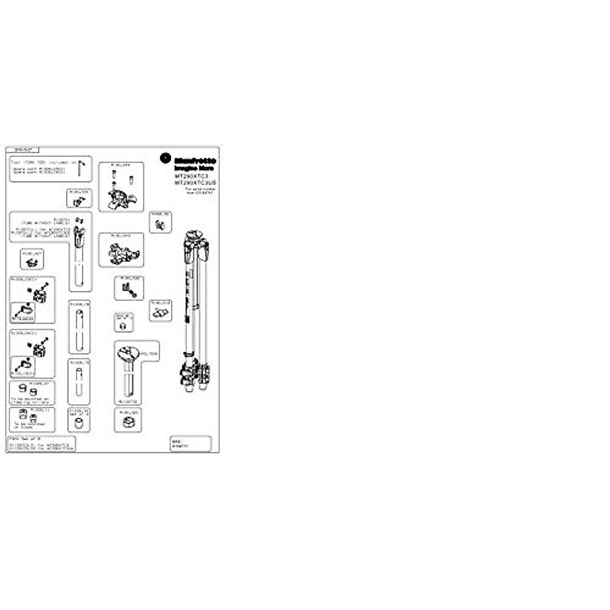 Manfrotto 290 Xtra Carbon Fiber 3-Section Tripod (MT290XTC3US)