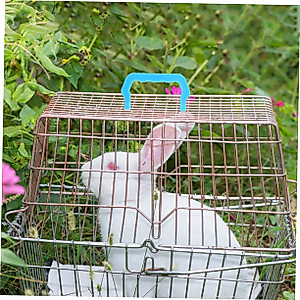 FUOYLOO 10pcs Cage Handle Bunny Cage Outdoor Cat Cage Carrier Pet Carrier Handle Outdoor Bird Cage Large Rabbit Cage Cat Enclosures for Dog Guinea Pig Plastic Travel Component